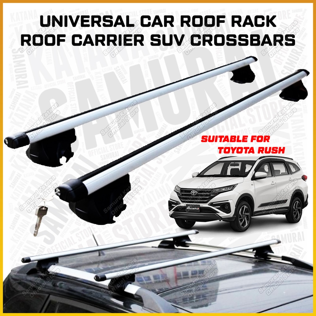 🗄️ For Toyota Rush SUV Car Roof Rack Bar Luggage Carrier Car With Side ...