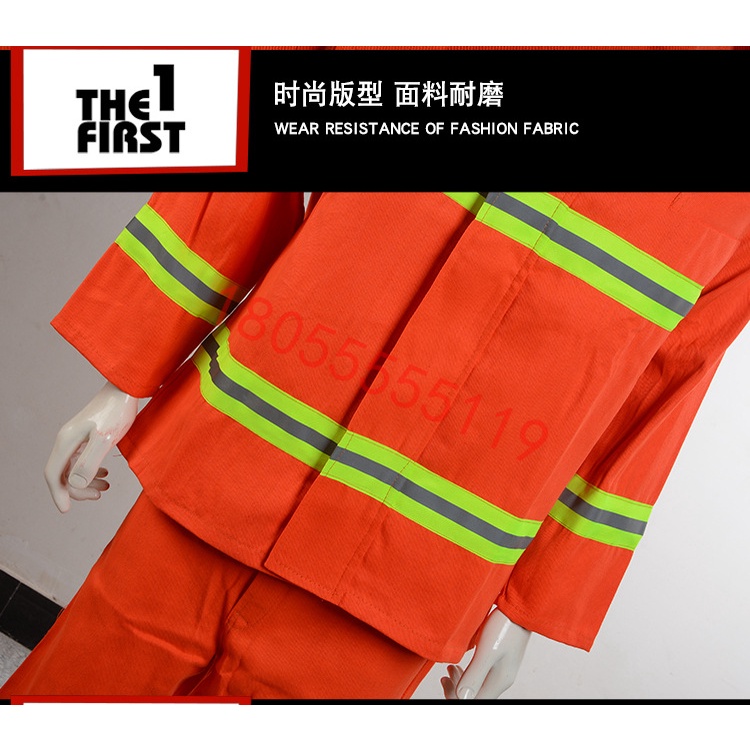 Firefighter Uniform Fire Fire-Extinguishing Protective Clothing Rescue ...