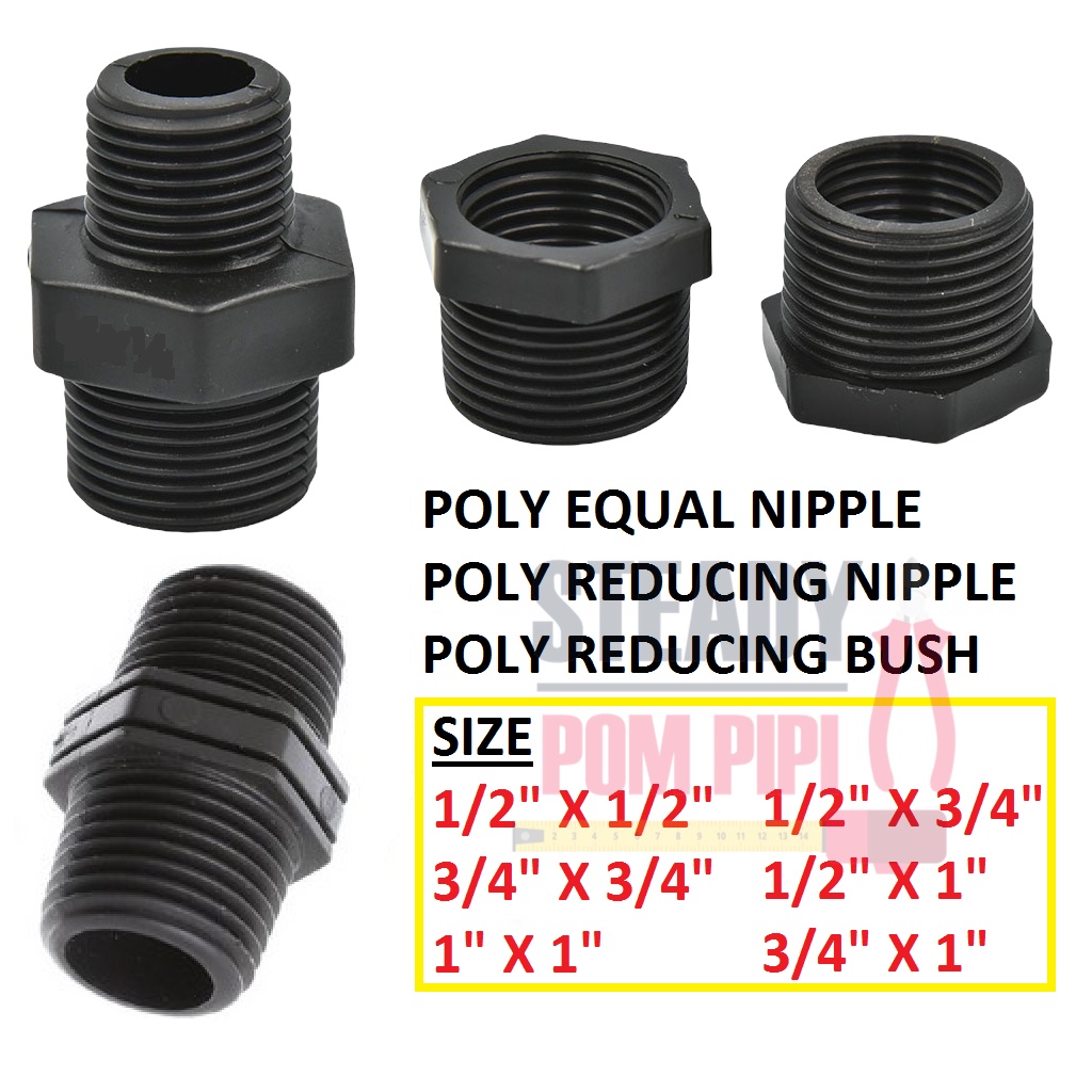 POLY EQUAL NIPPLE / POLY REDUCING BUSH / POLY REDUCING NIPPLE / POLY ...
