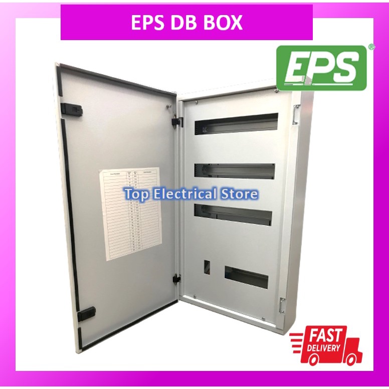 EPS EM4M EM-4M (4 ROW 53 WAYS + MCCB) METAL CLAD ENCLOSURE DB BOX MCB ...