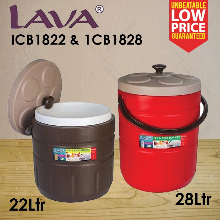 LAVA Ice & Rice Bucket Cooler Box ICB1822 ICB1828 / Bekas Ais & Nasi ...
