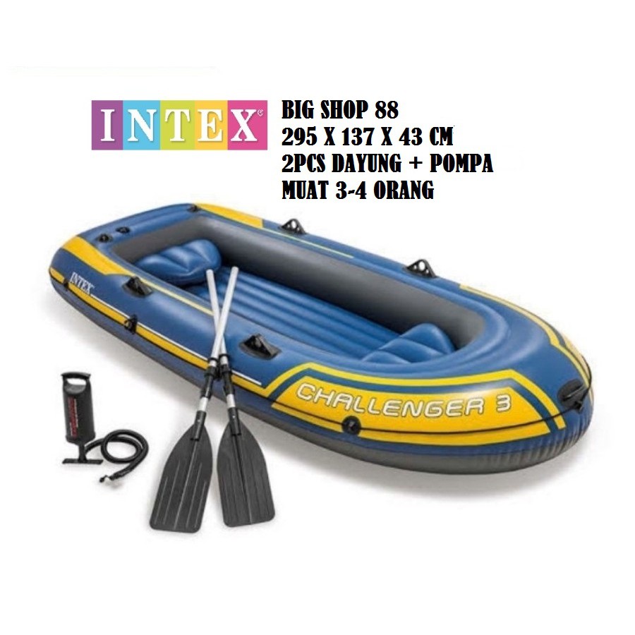 RUBBER BOAT EVACUATION BOAT FLOOD BOAT PREMIUM INTEX 68370 INTEX ...