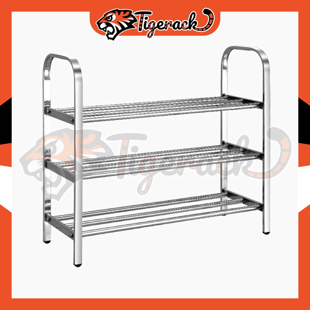 TIGERACK [Ready Stock] Rak Kasut Stainless Steel Rack Shoe Rack Shoe ...