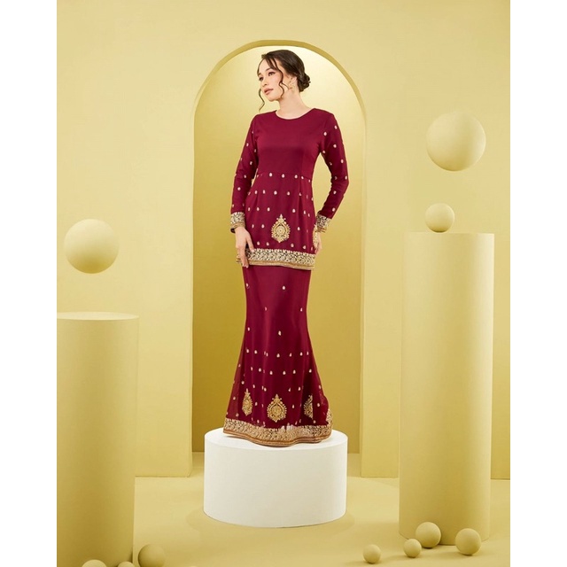 Eshika Kurung Moden Saree Exclusive | Shopee Malaysia