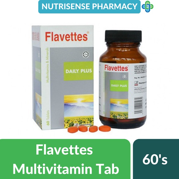 Flavettes Daily Plus Tablets (Multivitamin) 60's | Shopee Malaysia