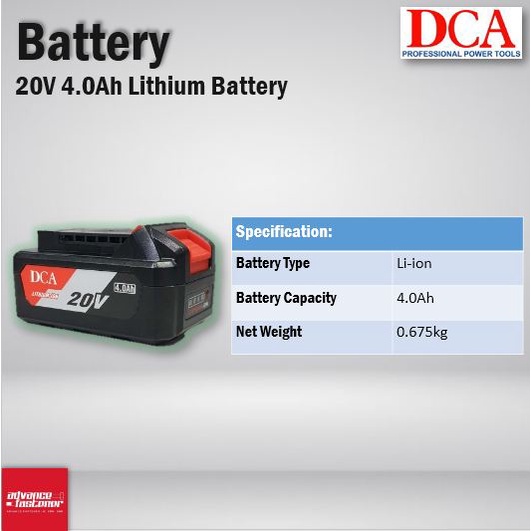 🔥SPECIAL OFFER🔥 DCA 20V 4.0Ah Lithium Battery | Shopee Malaysia