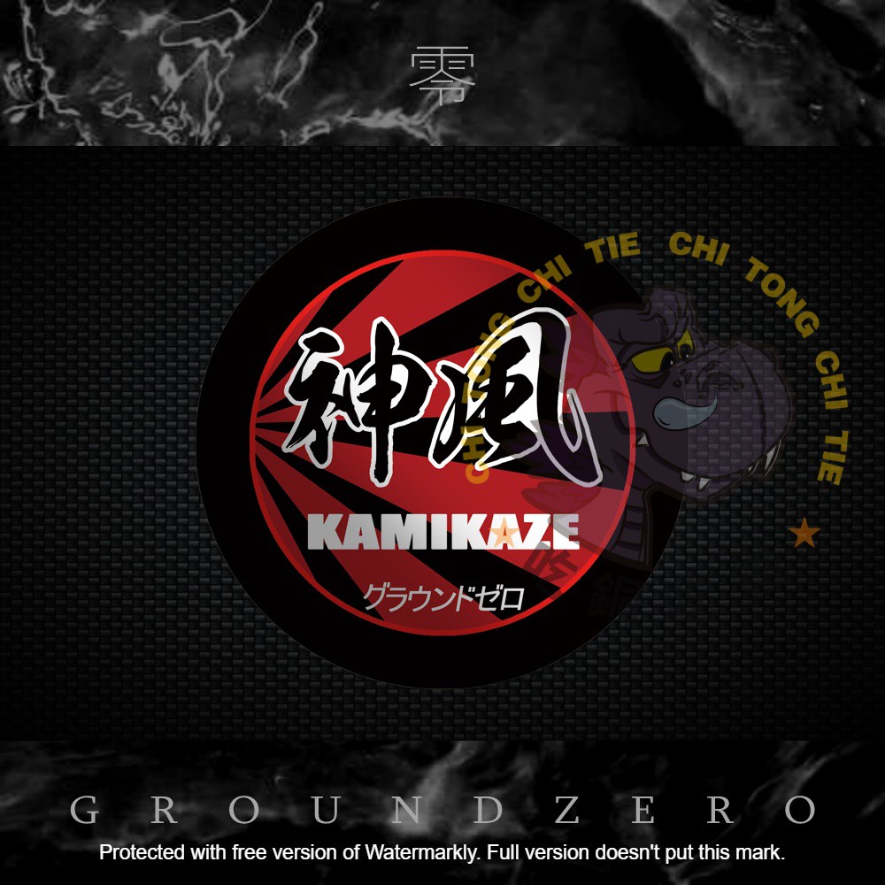 Issued Kamikaze Japanese Stickers JDM Modified Wide Body Trendy Front ...