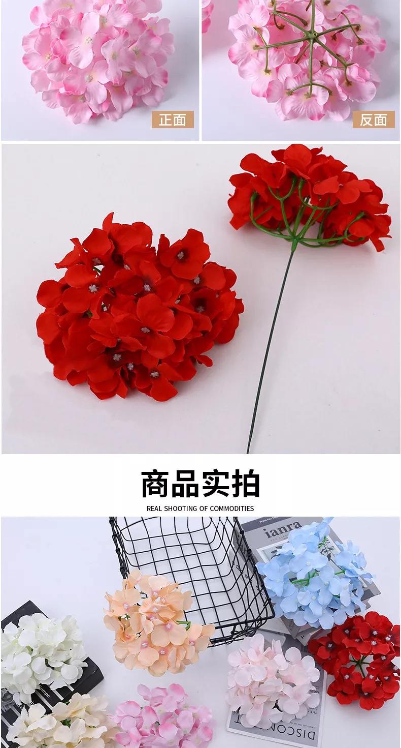 DIY artificial flower Hydrangea Head Artificial Flower Core Big Bud ...