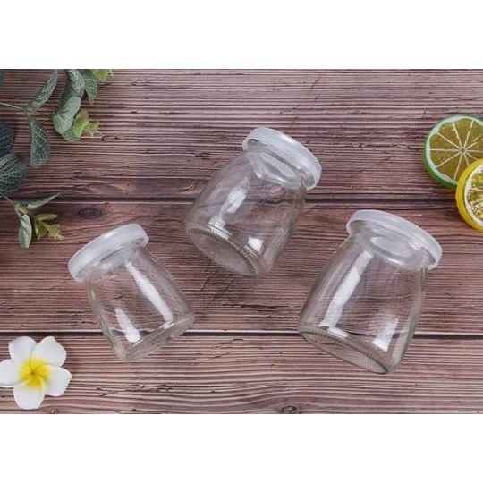 PGB100 Pudding Glass Bottle with PE Lids1 pcs 100ml Dessert Glass Jar ...