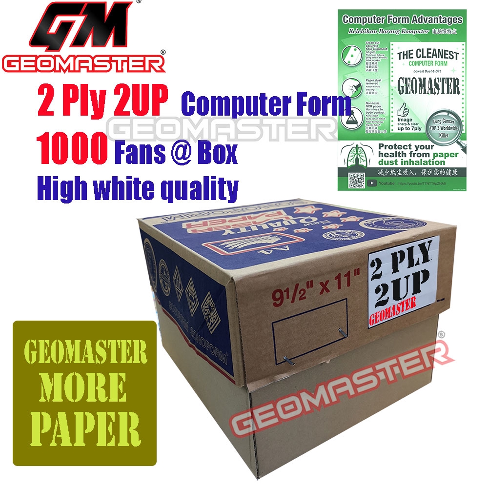 2ply 2up Computer Form , 2ply2up (1000 Fans) Computer Paper - Ready ...