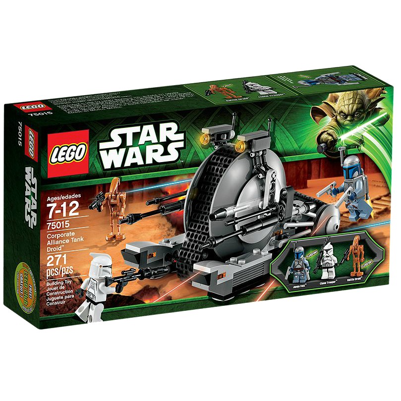 LEGO Star Wars 75015 Corporate Alliance Tank Droid with Jango Fett (New ...