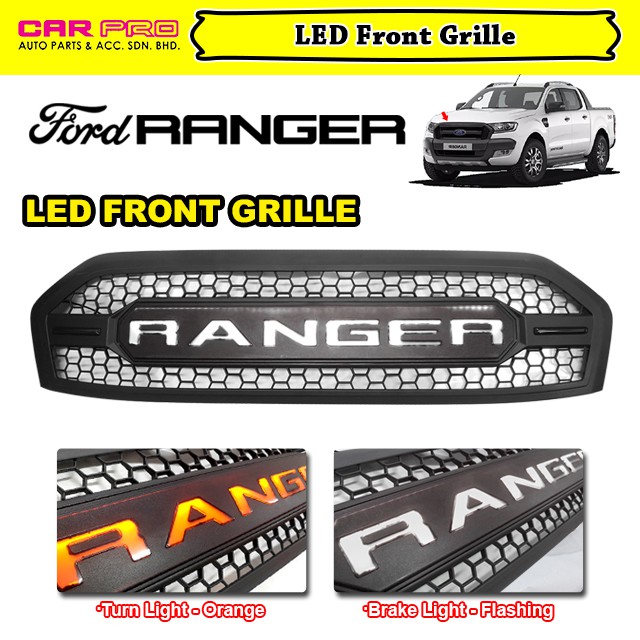 Ford Ranger LED Front Grille (Left and Right running LED) | Shopee Malaysia