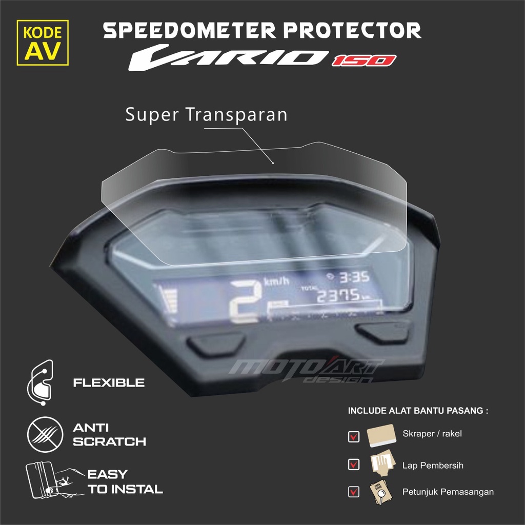 Anti-scratch Speedometer New honda Vario 150 | Shopee Malaysia
