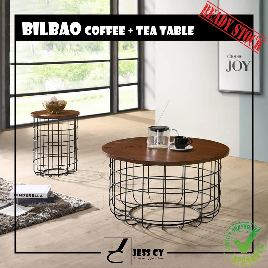 BILBAO COFFEE TABLE / SIDE TABLE / 2 IN 1 / LIVING ROOM / SIMPLE STYLE ...