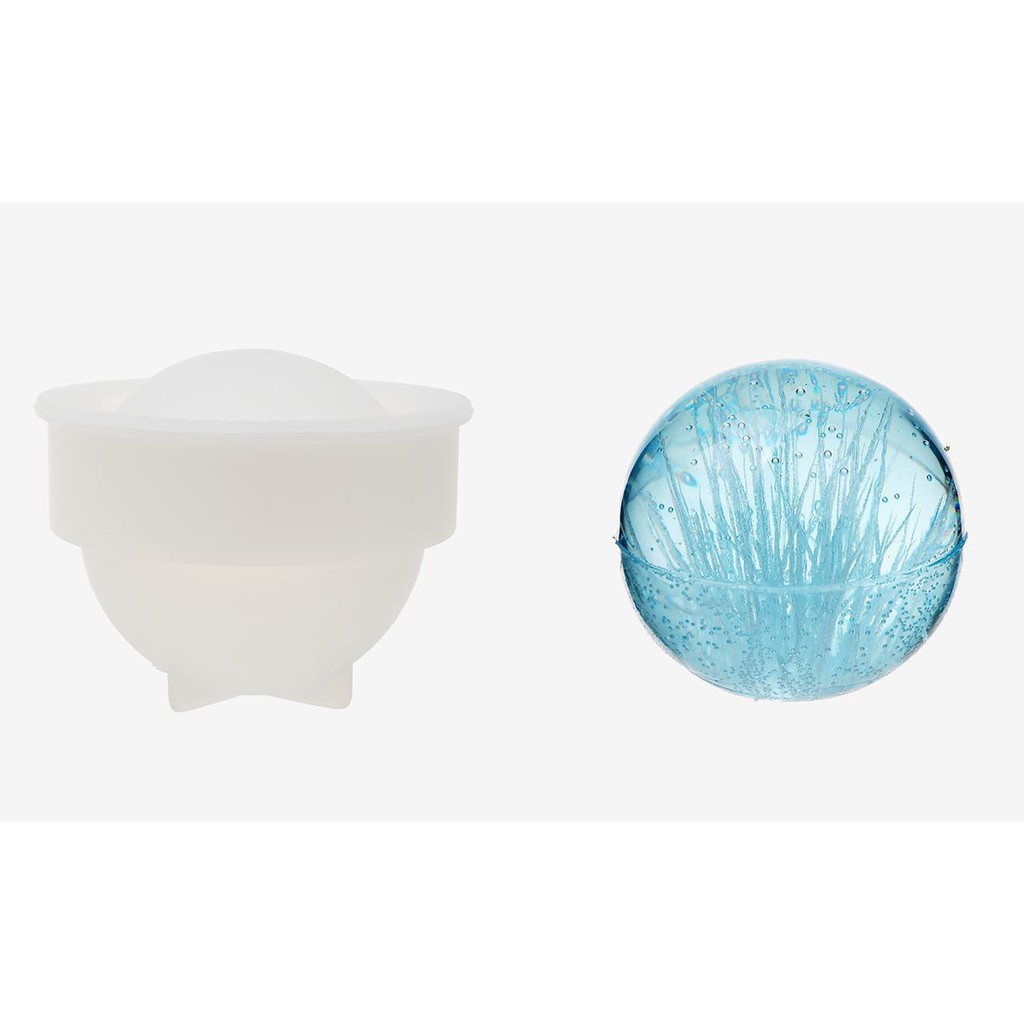 Korea CW | Candleworks Large Crystal Ball Shape Silicone Mold (1 ...