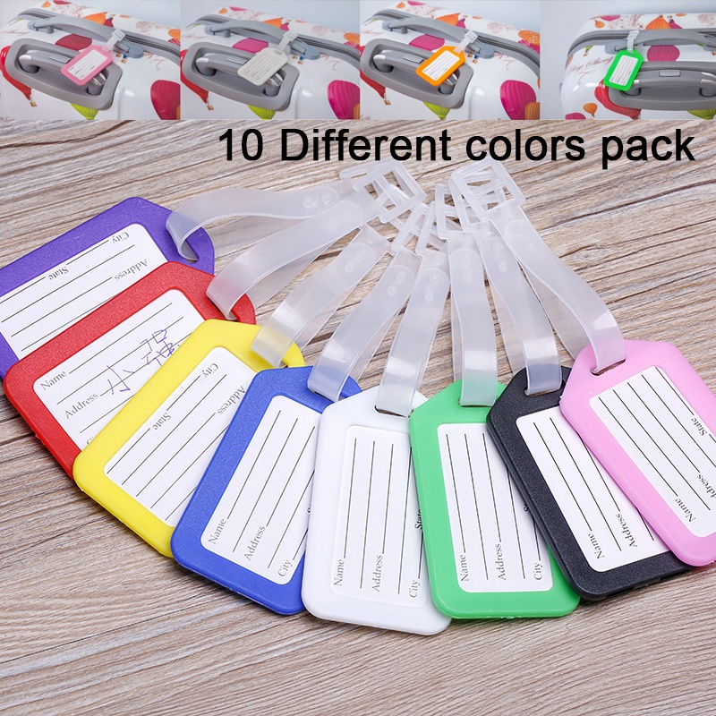 5pcs/10pcs travel luggage Tag Suitcase Baggage Tags Mixproof Boarding ...
