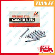 TIANEE Jaguar Hardened Steel Concrete Nail Paku Simen Batu Paku Konkrit ...