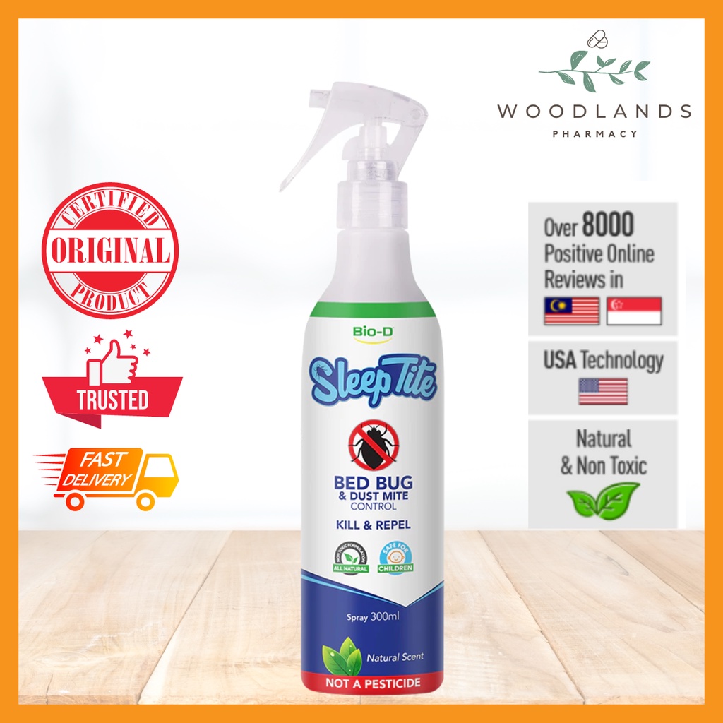 BIO-D SLEEPTITE BED BUG AND DUST MITE CONTROL SPRAY 300ML (NATURAL ...