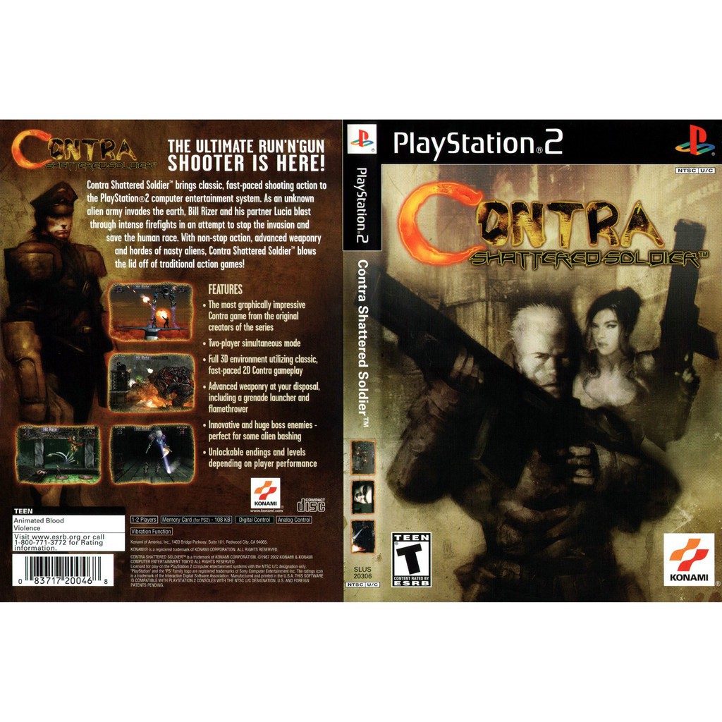 Ps2 Game , Contra Shattered Soldier (Dvd Game) | Shopee Malaysia