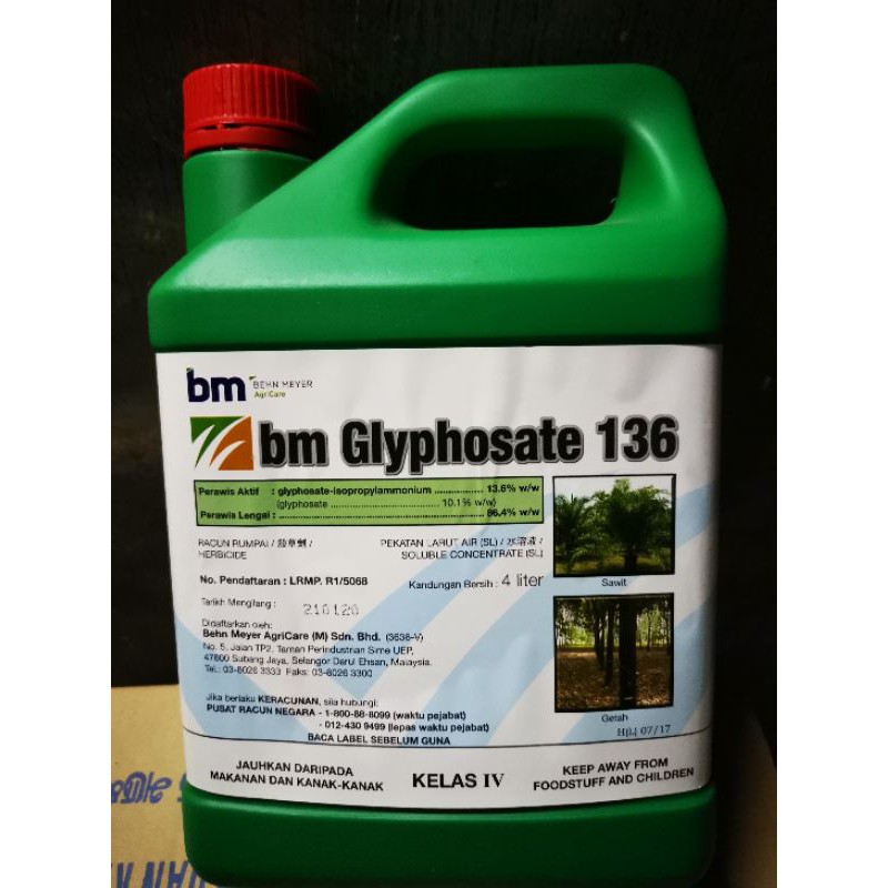 4L BM GLYPHOSATE 136 (SIMILAR WITH SPARK) | Shopee Malaysia