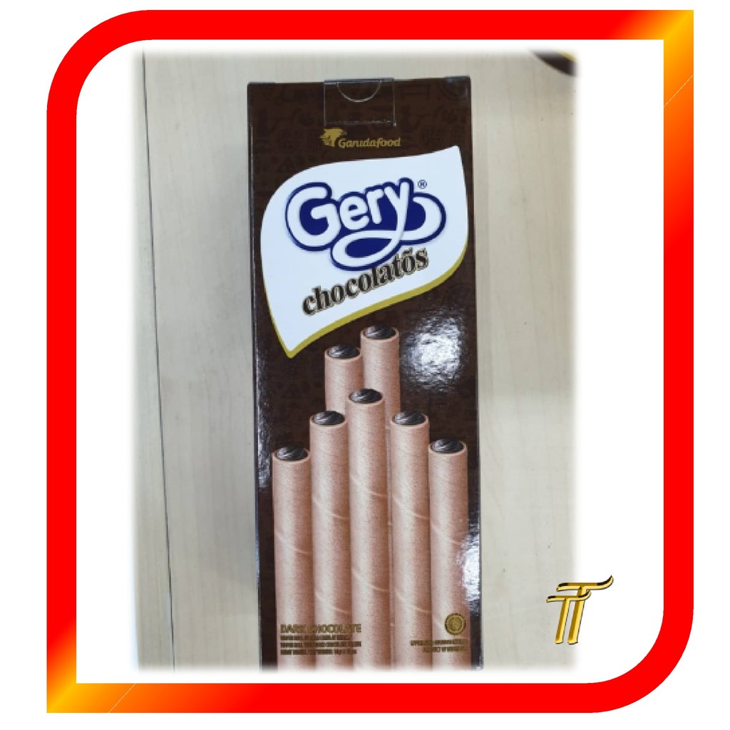 GERY Dark Chocolate Wafer Roll (16g x 10's x 1 showboxes) | Shopee Malaysia