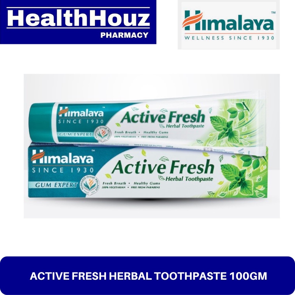 HIMALAYA ACTIVE FRESH HERBAL TOOTHPASTE 100GM | Shopee Malaysia