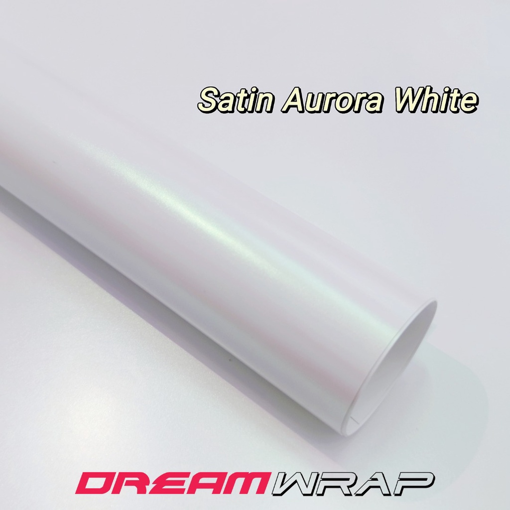 Car Wrapping Vinyl Sticker Satin Aurora White | Shopee Malaysia