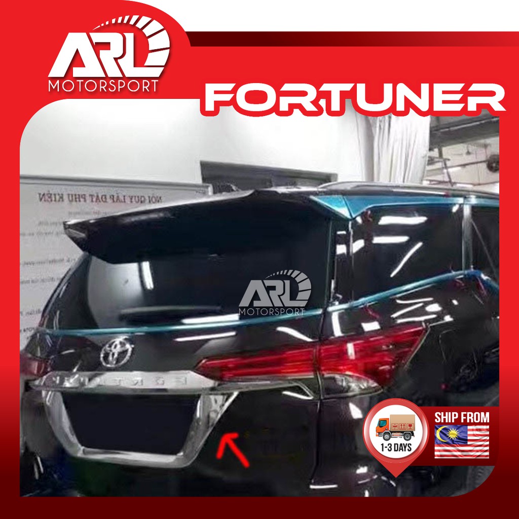 Toyota Fortuner Rear Plate Lower Chrome Lining Rear License Plate ...