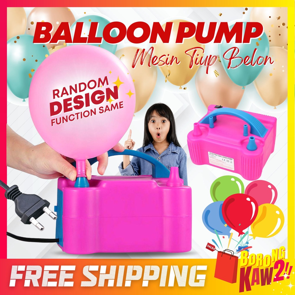 BKK Portable Electric Balloon Pump Belon Birthday Air Pump Balloon ...