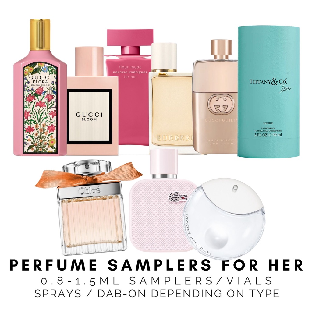 Original Perfume Samples for HER [Variations 1.2ML-2.0ML / Spray or Dab ...