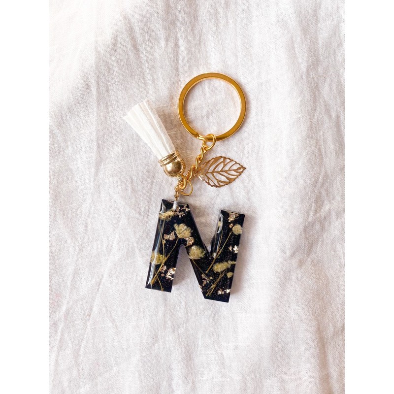 Alphabet Resin Keychain / Rantai Kunci Huruf nombor | Shopee Malaysia