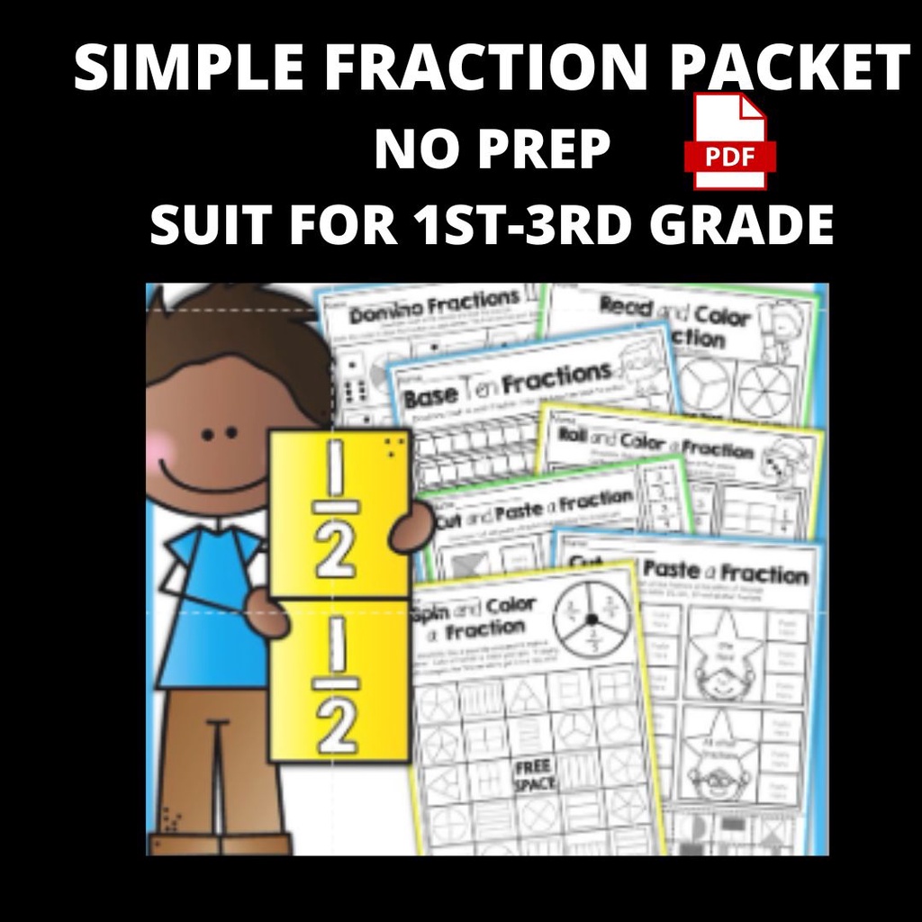 247- Simple Fraction No Prep Worksheet PDF | Shopee Malaysia
