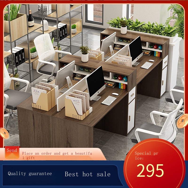 Staff Office Desk And Chair Combination Computer Desk Company Work ...