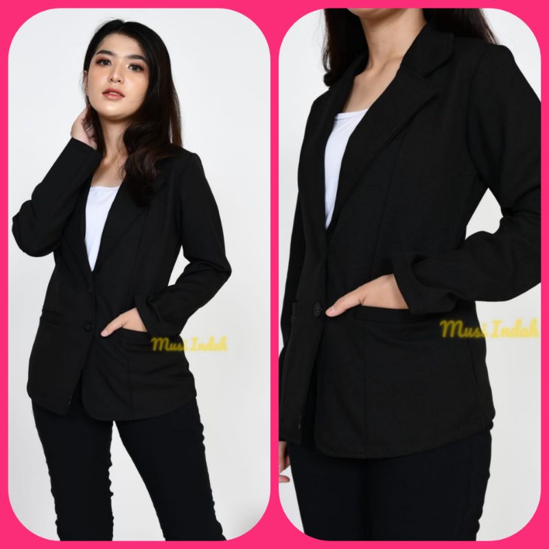Black Blazer for Women's Formal Office Work, Black Women's Work Suit ...