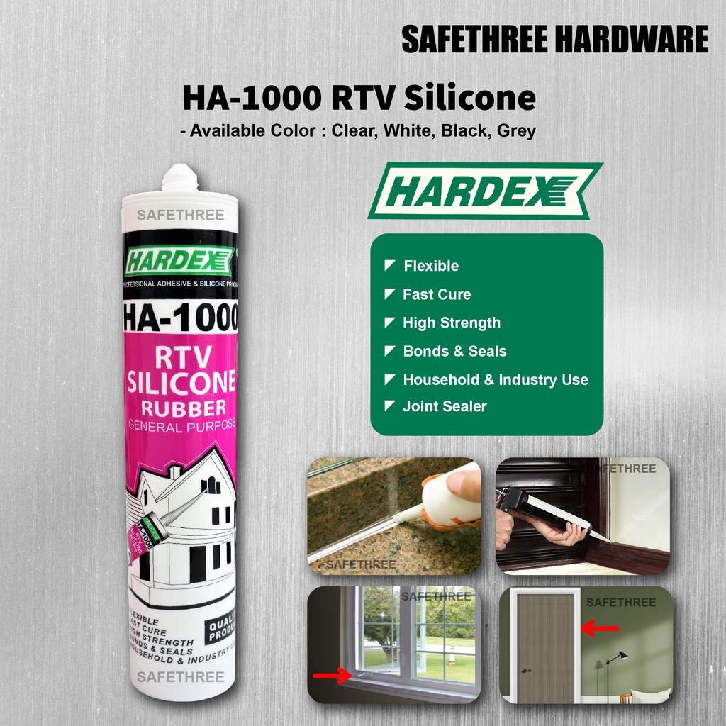 HARDEX HA1000 RTV Silicone Rubber General Purpose (Available Color ...