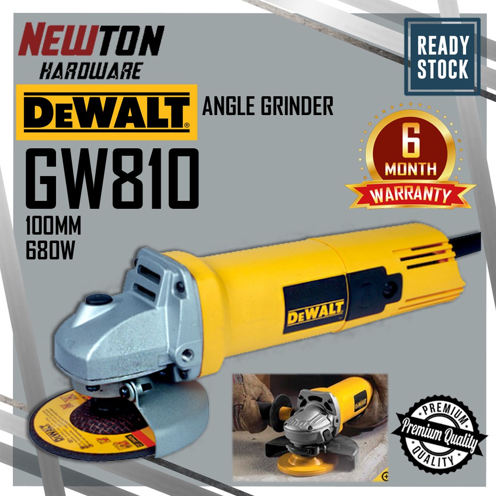 ''DEWALT'' ANGLE GRINDER -110MM -710W -DW810 | Shopee Malaysia