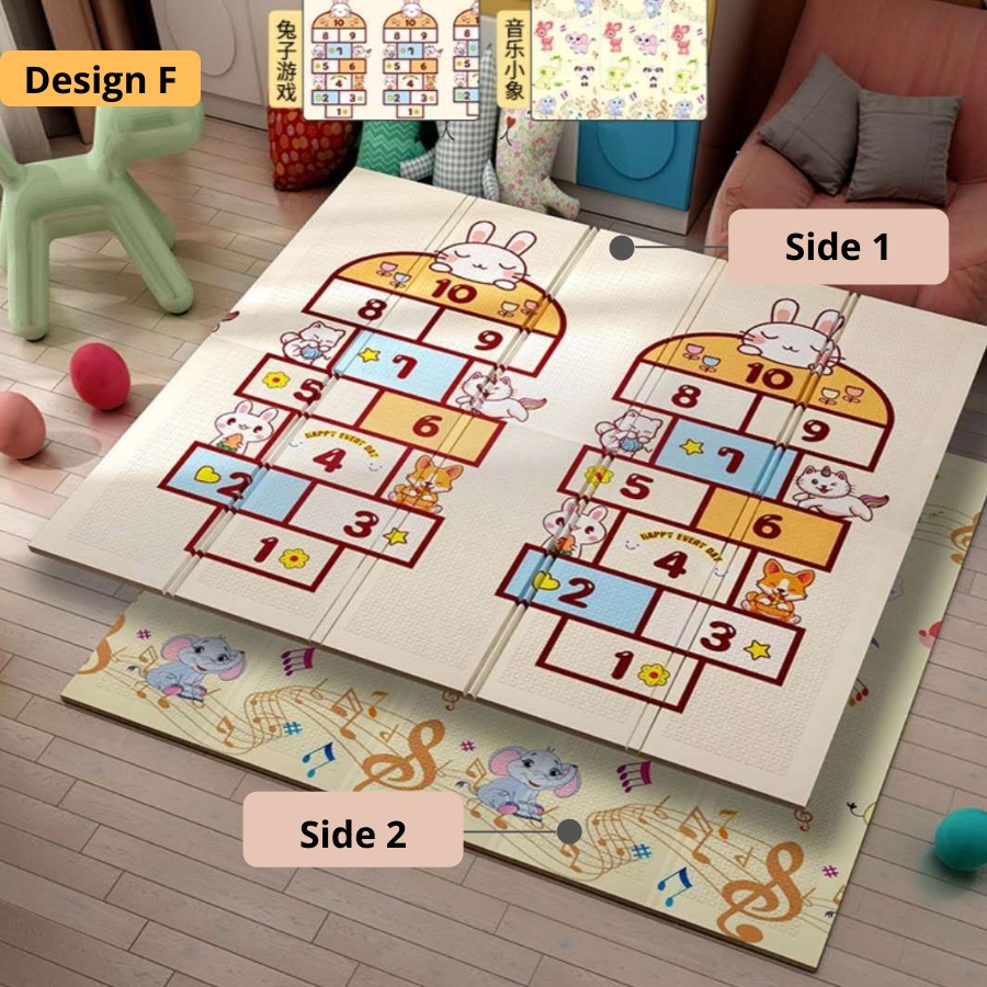 Mamachoo Playmat 2cm Baby Foldable Playing Crawling Floor Mat Thick ...