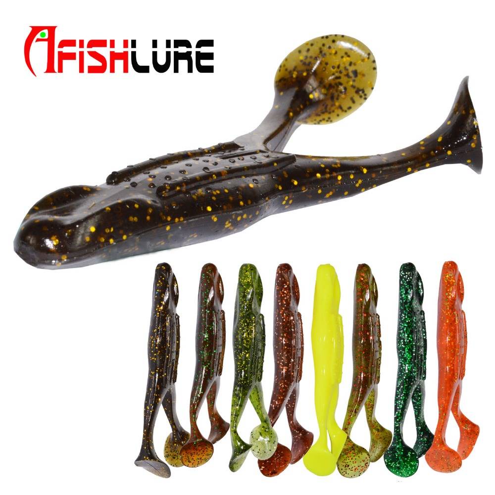 2pcs/lot Afishlure Frog Soft Bait Fishing Lures 105mm 13g Plastic Lure ...