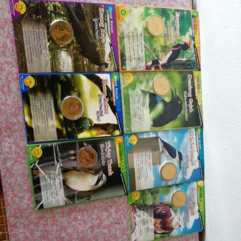 COIN CARD ENDANGERED SPECIES 2005 | Shopee Malaysia