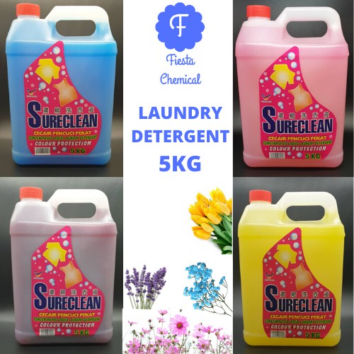 LIQUID LAUNDRY DETERGENT (5KG)/ CECAIR PENCUCI BAJU PEKAT/ SABUN DOBI ...