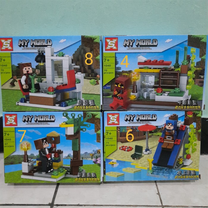 Toy BRICK BLOCK MINE MINI CRAFT MINECRAFT MINICRAFT Home Level | Shopee ...