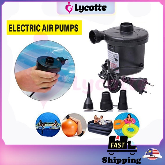 LYCOTTEᵐʸ PORTABLE ELECTRIC AC AIR INFLATION PUMP INFLATE DEFLATE FOR POOL BED MATTRESS | Shopee ...