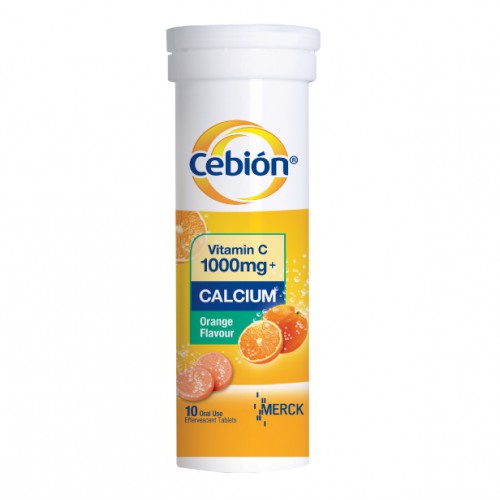 Cebion Effervescent Vitamin C 1000mg + Calcium 10's (10Bottle) | Shopee ...
