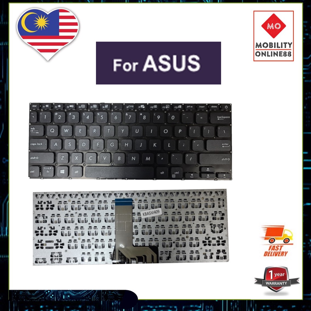 Asus A409 A409M A409UA M409 M409B A409J-PEK049TS Laptop Keyboard ...
