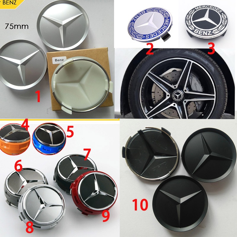 [Ready Stock] Mercedes Benz Merz Sport Rim Centre Cap 75mm 1pcs for ...