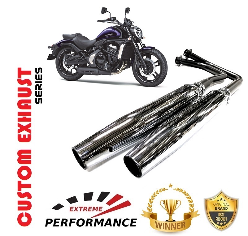 Exhaust Cobra Muffler Twin Double Pipe Ekzos exzos std standard custom ...
