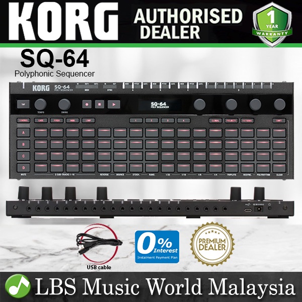 Korg SQ-64 64 Step Polyphonic Sequencer with Keyboard Mode (SQ64 SQ 64 ...