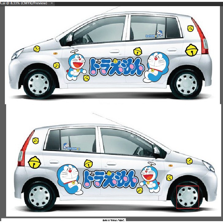 Doraemon Car Sticker In Full Set | Shopee Malaysia