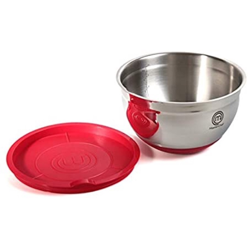 Masterchef mixing bowl with lid 5L mixer large stainless steel bowl ...
