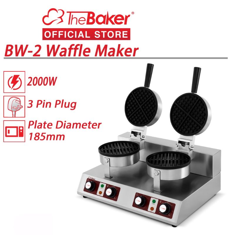 The Baker Commercial Waffle Maker Machine BW2 Mesin Cake Wafle | Shopee ...